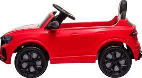 LEAN CARS Elektrické autíčko Audi RS Q8 LED MP3 dálkové ovládání červené