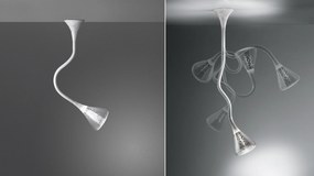 Artemide 0672W10A Pipe sospensione, flexibilní závěsné svítidlo, 30W LED 2700K stmívatelné, délka: 138cm
