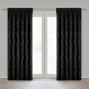 ZATEMŇOVACÍ ZÁVĚS NA PÁSCE NESKA 140X270 CM ČERNÝ