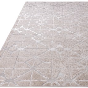 Šedý  koberec Beethoven Lattice Rozměry: 80x150 cm