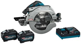 Makita - 40V AKU okružní pila 270 mm, 2x aku 5,0 Ah Li-Ion XGT, nabíječka HS011GT201