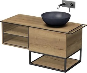 Koupelnová skříňka pod umyvadlo Naturel Oxo 110x50 cm dub halifax OXO110P601ZKDP