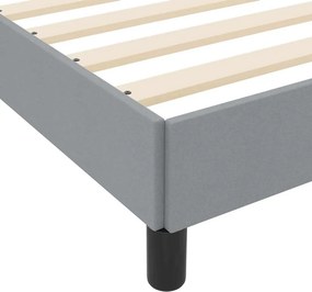 Postel s boxspringem Světle šedá 200 x 200 cm textil 3398514