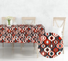 Ervi dekorační ubrus na stůl čtvercový -  DGT červený
