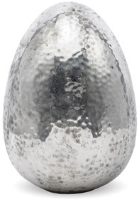 Dekorativní vejce stříbrné 128155