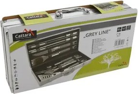 Cattara Grilovací nářadí GREY LINE sada 11 ks ALU kufřík / doprodej