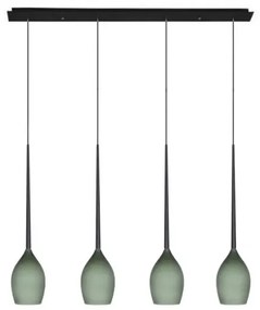 Retro lustr Izza 4 Olive