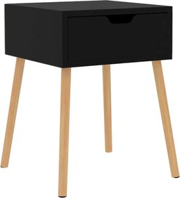 vidaXL Noční stolek 40 x 40 x 56 cm dřevotříska [326797] Barva: černá s vysokým leskem