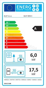 Krbová kamna Blist MILANO E ( BRM E ) Antracit - 24 kW s výměníkem a troubou na pečení