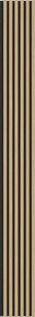 Mexen Lam-B, akustické stěnové lamely 275 × 30 cm, HDF deska 4 mm, technická dýha, dub zlatavý, 275307-3015-003