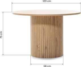 Jídelní stůl REMIGIO 120 cm dub přírodní