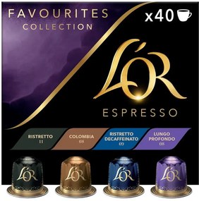 L'or espresso favourites mix 40 ks kapslí pro nespresso®* original kávovary