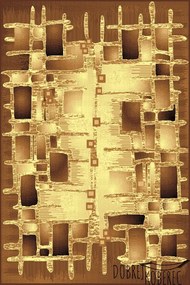 Moderní kusový koberec GOLD 191/12 hnědý Rozměr: 200x300 cm