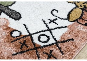 Dětský kusový koberec Skákací panák starorůžový 80x150cm