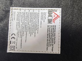 HOMCOM elektrické relaxační křeslo s pamětí, krémové