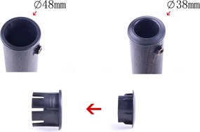 Stojan na slunečník Outsunny, polyesterová pryskyřice, 9 kg, základna pro slunečníky s průměrem pól 38 mm/48 mm, pro zahradu, balkon, bronzová