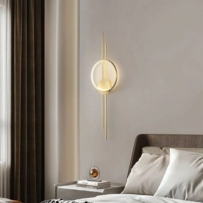 Toolight Toolight, LED nástěnné svítidlo 10W, 4000K, 500lm, APP1781-W, zlatá matná, OSW-06352