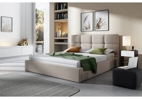 Čalouněná postel Brayden 160 x 200 cm béžová