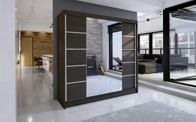ADRK Furniture Posuvná skříň s zrcadlem TRAVES 180 ADRK-SW-TRA-CH-180