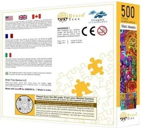Brain Tree Puzzle Kmenová zvířata - 500 dílků / od 14 let