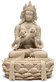 Milujeme Kameny Buddha s dordže a zvonkem - soška Feng Shui - písková