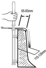 WENKO Bezpečnostní stupátko SECURA bílé 52x23x23-39,0 cm