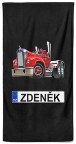 Osuška SPZ se jménem – barevný kamion (Jméno: Zdeněk)