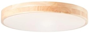 Brilliant G80570A75 LED stmívatelné svítidlo SLIMLINE DŘEVO průměr 50cm, RC, CCT, Night Light