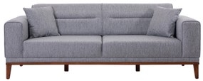 Hanah Home Pohovka LIONES s odkládacím stolkem šedá 223 cm
