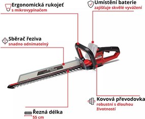 Aku nůžky na živý plot Einhell ARCURRA 18/55 3410920