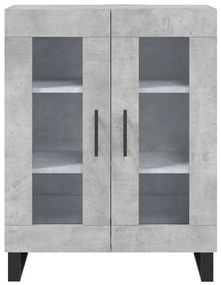 Skříň highboard betonově šedá 69,5x34x180 cm kompozitní dřevo,  3195759
