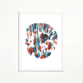 Dorota Šebková | Strach přichází potichu Rám: Černý, Velikost: 40 x 30 cm
