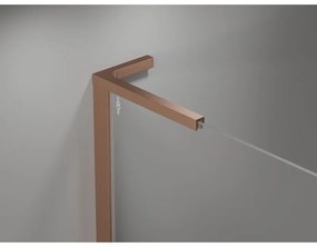 Mexen, Mexen Mist L Otočné sprchové dveře 105 cm, transparentní, broušená měď - 8A4L-105-000-65-00