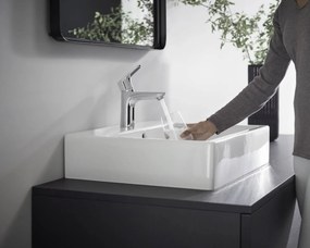 Hansgrohe Focus E2, páková umyvadlová baterie 100 CoolStart, s výpustí, chromová, 31621000