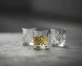Křišťálové sklenice v sadě 6 ks na panáky 80 ml Melodia – Lyngby Glas