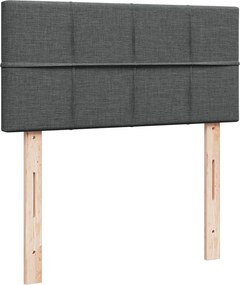 Box spring postel s matrací tmavě šedá 90x200 cm textil 3285772