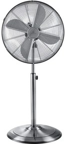 Stojanový ventilátor Kesser / 3 rychlosti / Ø 40 cm / 60 W / kov / stříbrná