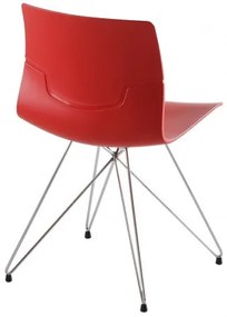 Gaber Plastová židle SLOT FILL TC Barva kostry chromová kostra Barva plastu Gaber hnědo-šedá 55