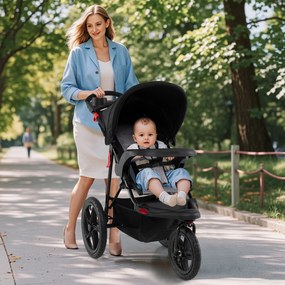 Costway Kočárek na jogging skládací jogger s nastavitelným sklonem sedátka proti