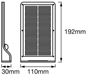 Ledvance - LED Solární nástěnné svítidlo se senzorem DOORLED LED/3W/3,3V IP44