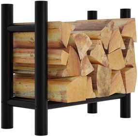 Stojan na palivové dřevo Heidal - kulatý rám | 60x60x30 cm