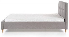 Čalouněná postel Dorin 160x200 dvoulůžko šedá