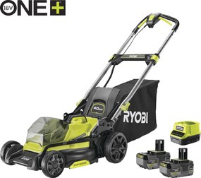 Ryobi RY18LMX40C-240 18V ONE+ Bezuhlíková sekačka na trávu záběr 40cm 2x4.0Ah