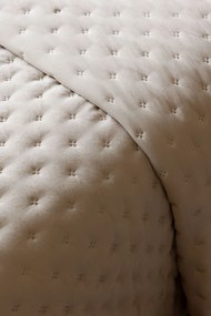 Měkký béžový prošívaný přehoz Aix Soft na dvoulůžko – 260*240 cm