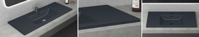 design umyvadlo COLOSUM G15 - BLACK 60-100cm Velikost: 100