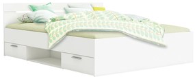 IDEA Multifunkční postel 160x200 MICHIGAN perleťově bílá