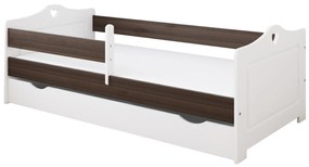 BabyBeds Dětská postel EMMA srdíčka Velikost postele: 160x80 cm, Barevné provedení: Růžová, Úložný prostor: Ano, s úložným prostorem Bílá