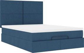 Osmanský rám postele s matrací Blue 140x190cm textil 3313926