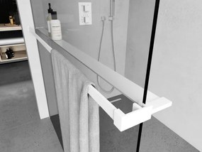 Mexen příslušenství, polička/držák na ručníky pro sprchovou zástěnu (max 140cm), bílá, 800-02-20
