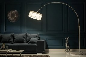 Invicta Interior Designová kovová stojací lampa bílá - Circini